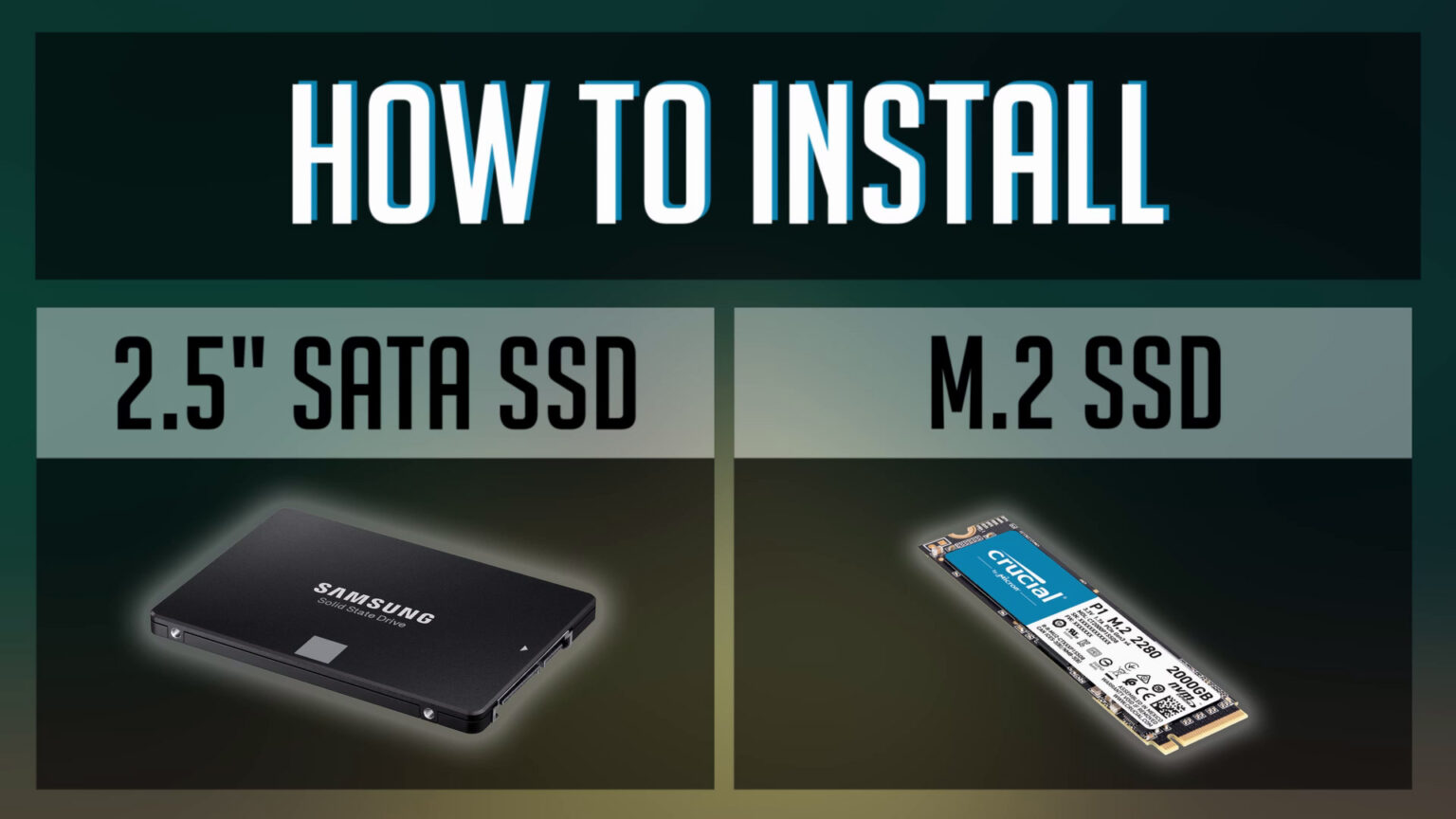 HOW TO INSTALL SSD 2020 - SATA & M.2 SSD EASY Step by Step Beginners ...