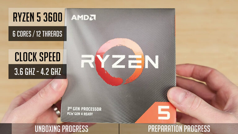 HOW TO INSTALL RYZEN 5 3600 CPU + UNBOXING - CPU installation tutorial ...